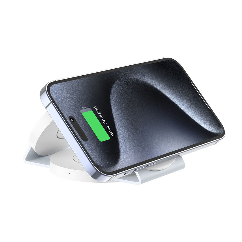 Foldable 3 In 1 Wireless Portable Mobile Charger Space Saving Magnetic ...