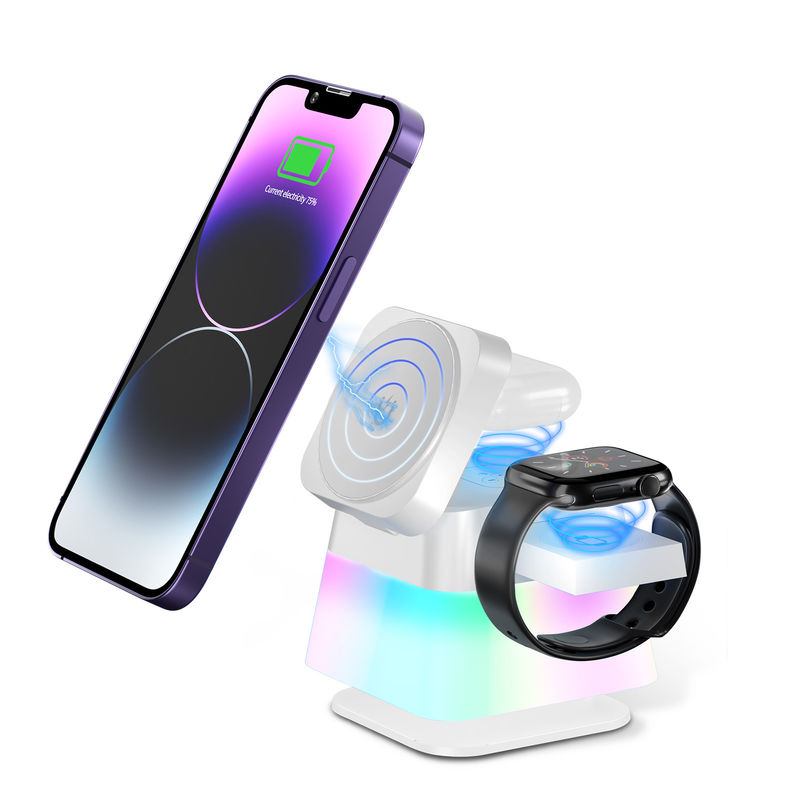 Magnetic Wireless Charger Station USB C Port Foldable Design 4 In 1 ...