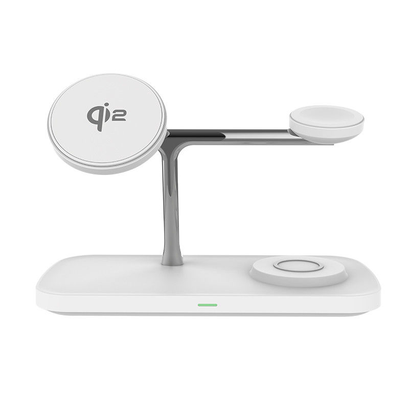 White Magnetic Wireless Charger With 15w Fast Charging And Working ...